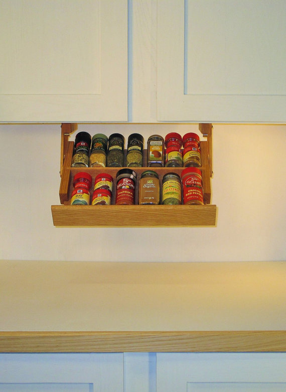 Ultimate Kitchen Storage Under Cabinet Mini Spice Rack, Kitchen ...